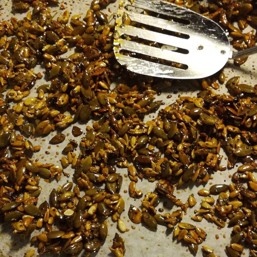 sauvajyvänen: Hunajaiset paahdetut siemenet