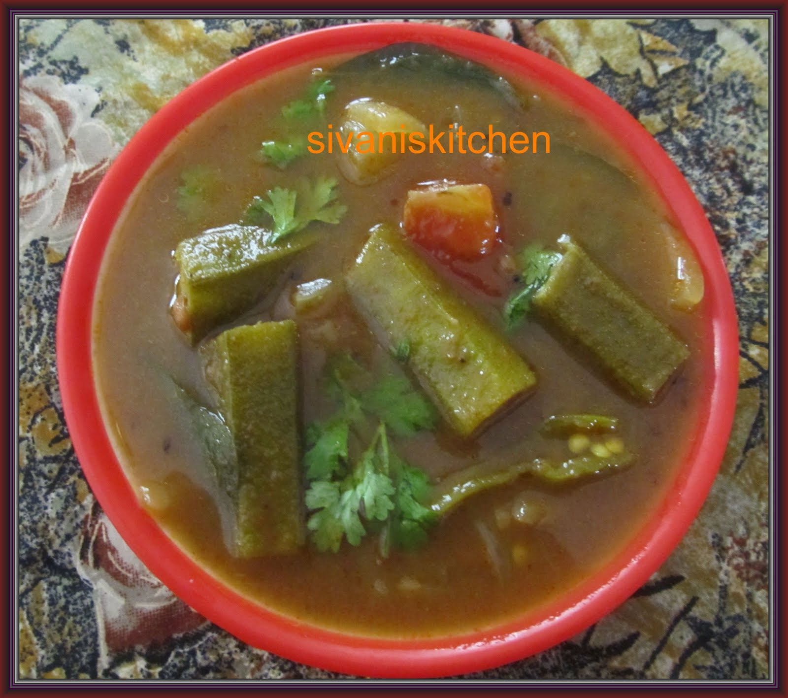 Sivani's Kitchen: Bendakaya (Okra, Ladies Finger) Pulusu
