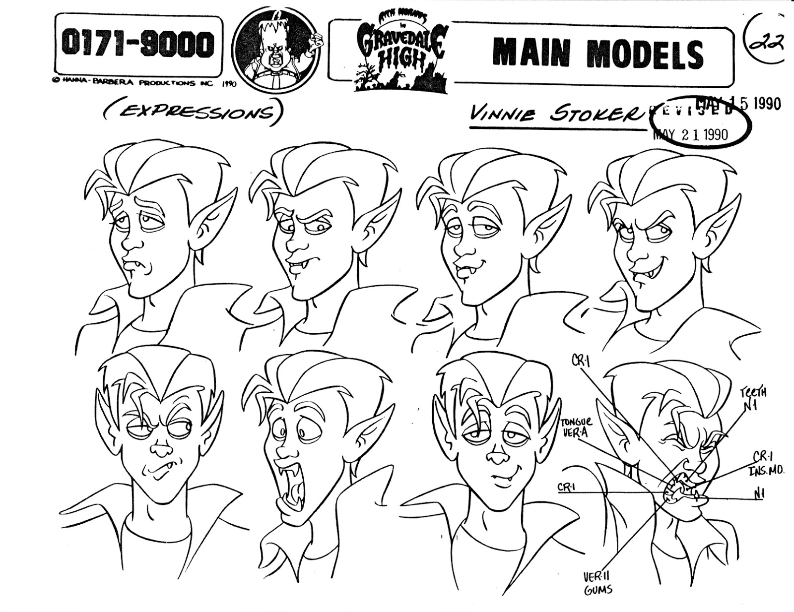 Hanna-Barbera World Reloaded: Model Sheets - Gravedale High