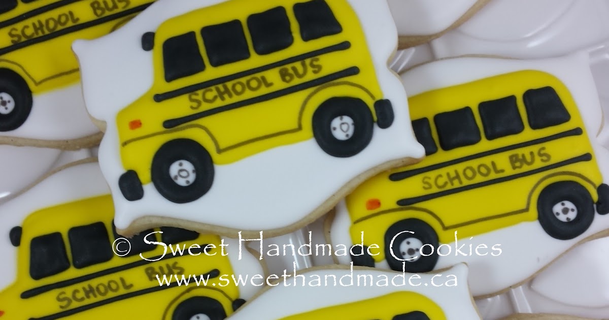 Sweet Handmade Cookies: School Bus Cookies