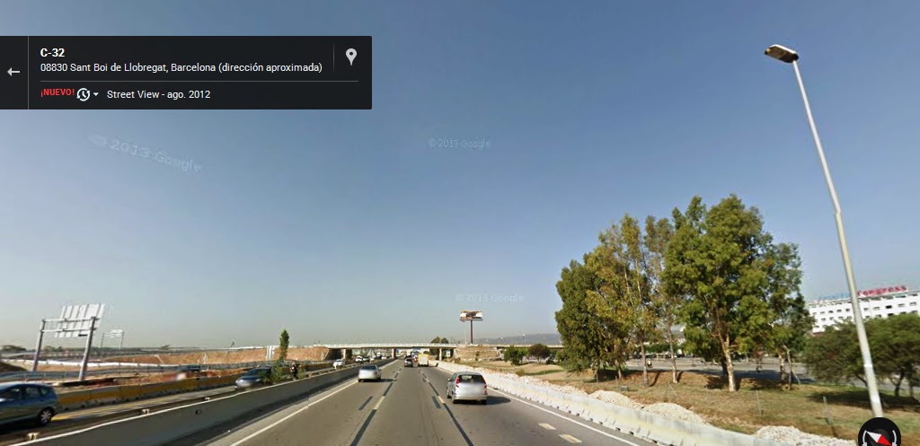 Jordi Vergé Heredia: AUTOPISTA SANT BOI - CASTELLDEFELS (fotos google maps)
