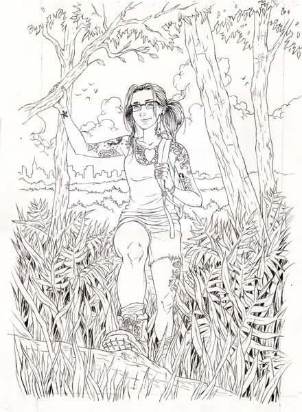 Cameron K. Lewis Sketchblog: Nature Girl