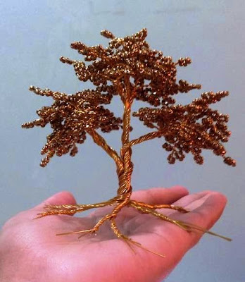 So Many Things to Do, So Little Time: How to Make a Beaded Wire Tree