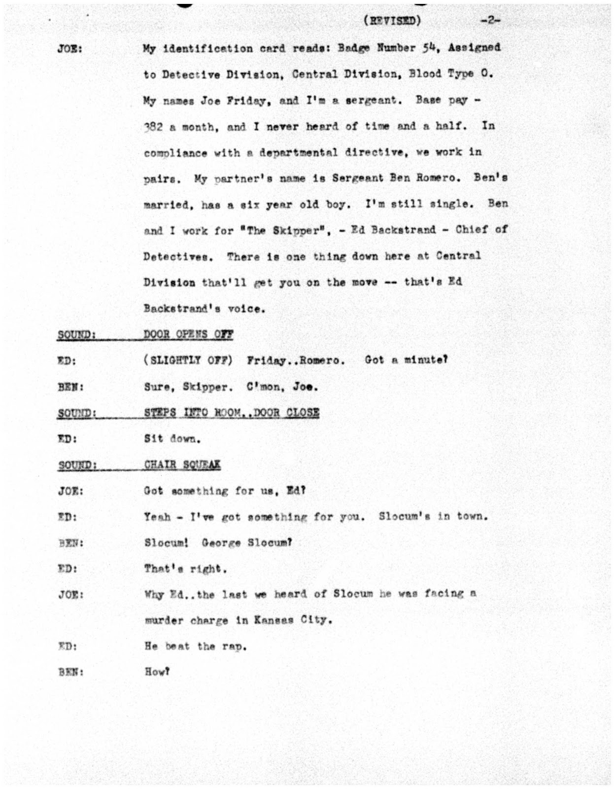 Martin Grams: Dragnet: The "Lost" Premiere Radio Broadcast