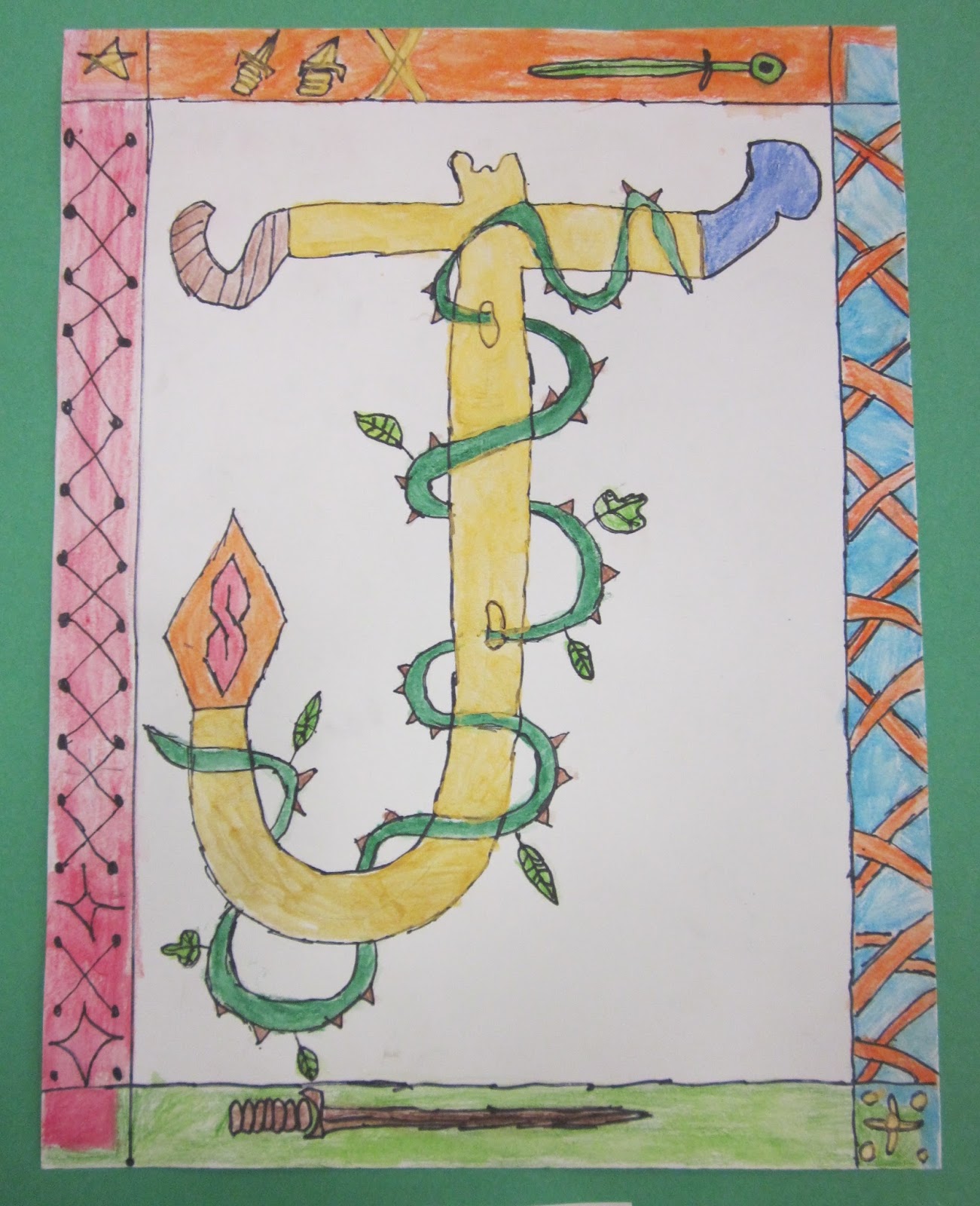 Student Art Gallery: Illuminated Letters