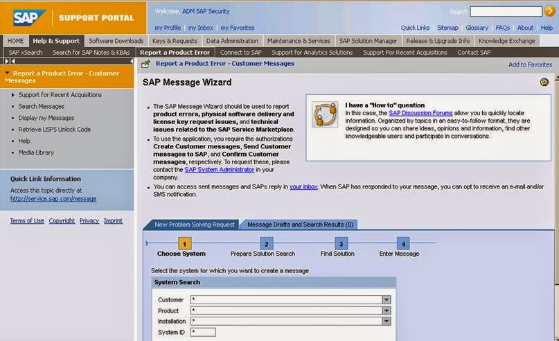 TIME 4 SAP SECURITY : OSS user creation and maintain OSS id in Service ...