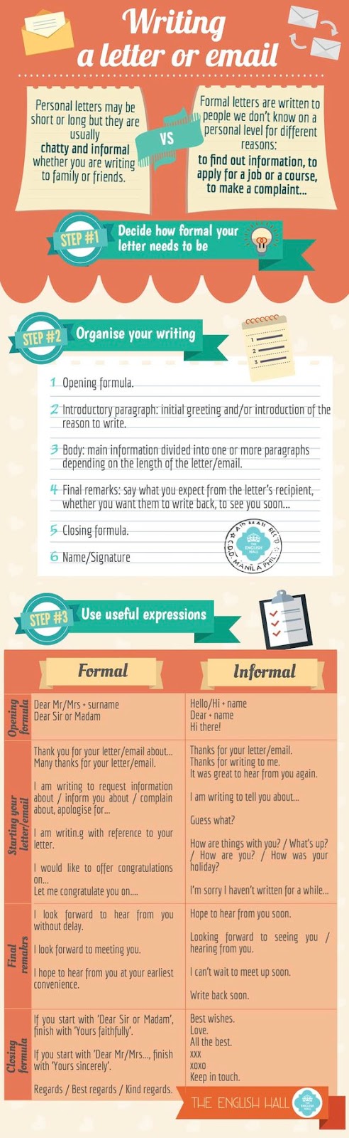 Click on: FORMAL vs INFORMAL LETTER OR EMAIL WRITING