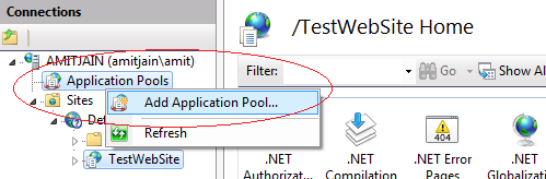 Publish Deploy Asp.Net WebSite Application On IIS7 Server