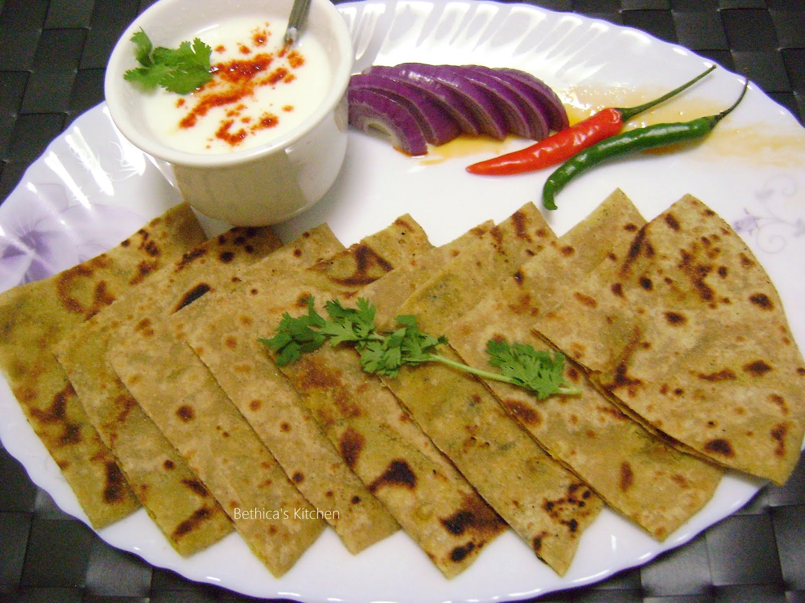 Bethica's Kitchen Flavours: Chana Dal Paratha (Bengal Gram Lentil Flat ...