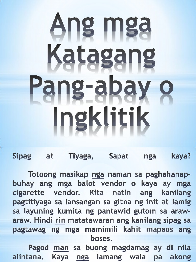 ingklitik - philippin news collections