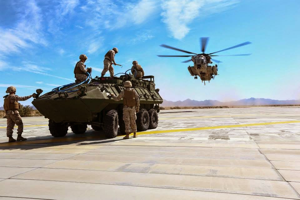 SNAFU!: LAV-A2/C2 sling loaded by a CH-53E courtesy of Combat Logistics ...