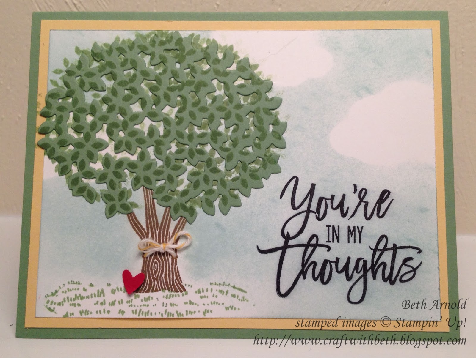 Craft with Beth: You are in Our Thoughts