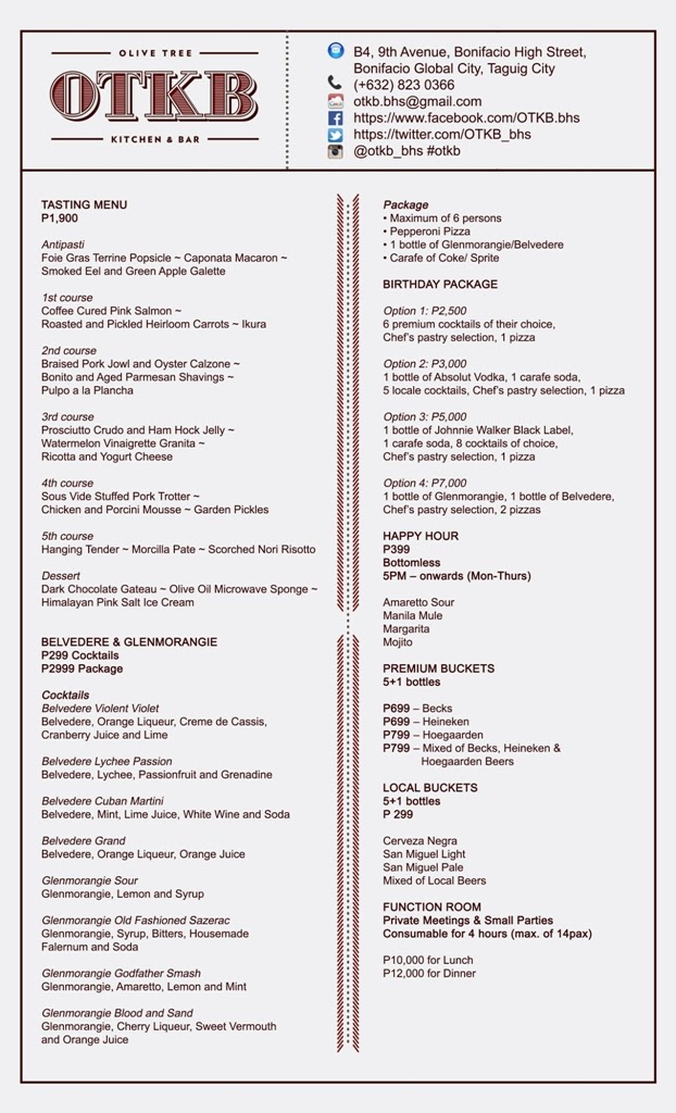 ERICJAZ FOODIES: OLIVE TREE KITCHEN AND BAR (OTKB)