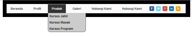 Membuat Dropdown Menu dengan HTML dan CSS - KEVIN ALFIANDRA