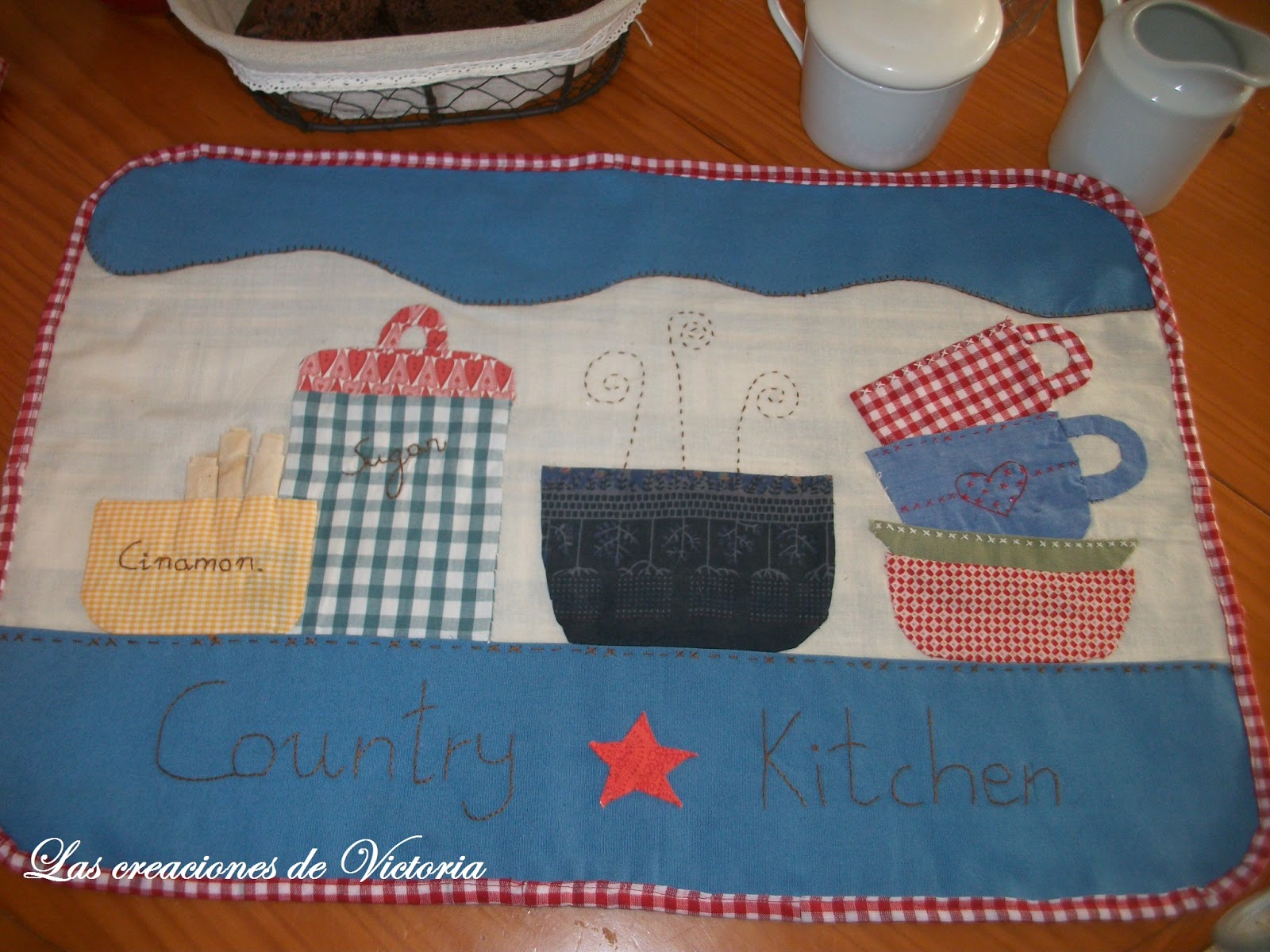 Las creaciones de Victoria: Mantel individual Simply patchwork!!!
