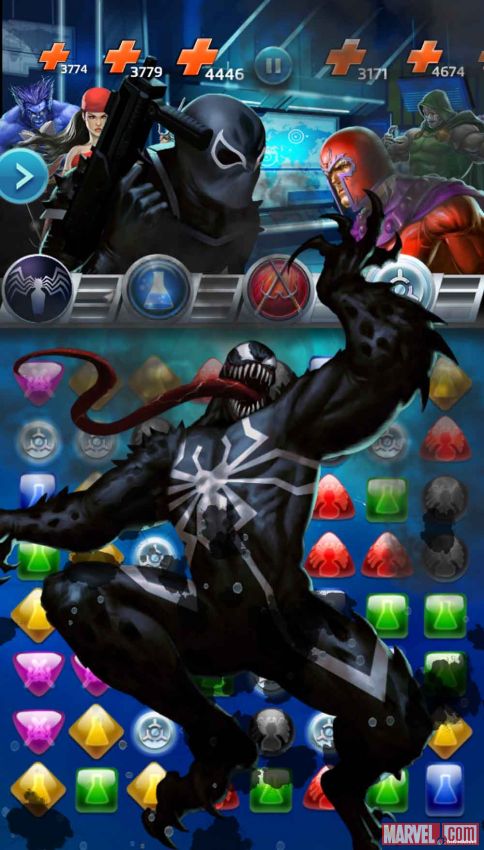 The Venom Site: agent venom is coming to puzzle quest