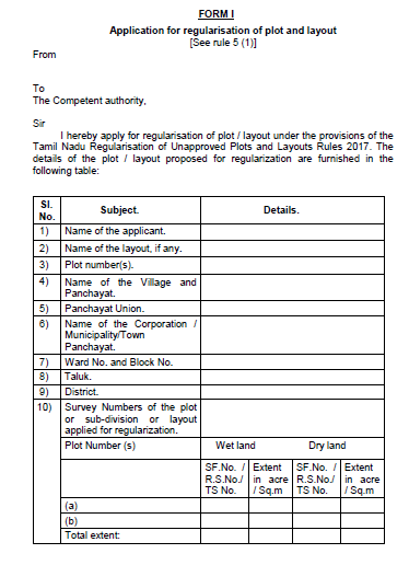 Rules – Regularisation of Unapproved Plots and Layouts Rules, 2017 ...