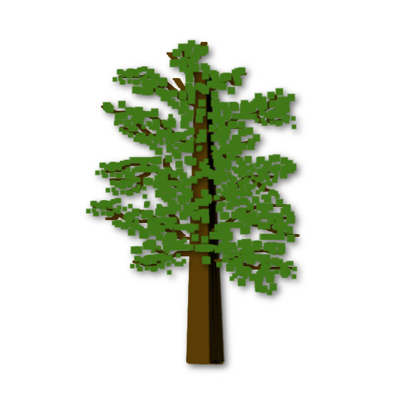 Jessica Stephens: Digital Graphics: GIMP Exercise: Draw a Simple Tree