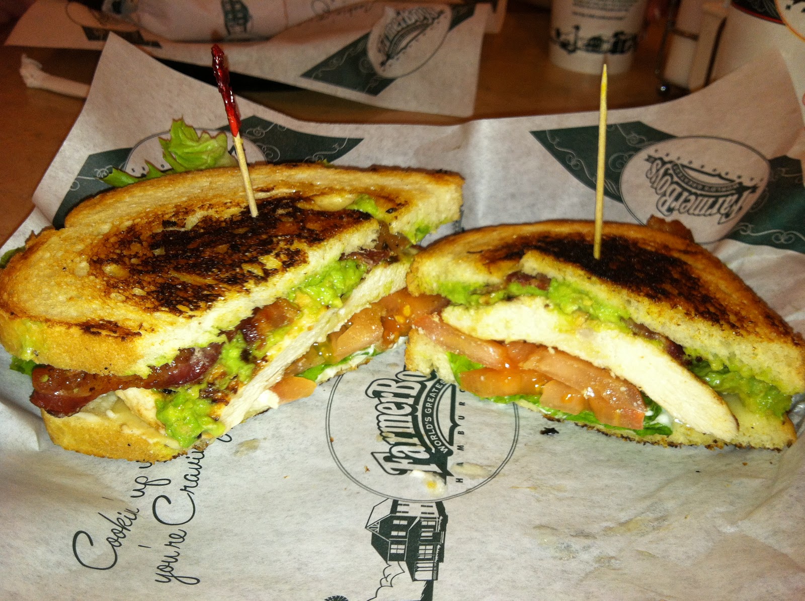 Spicey Not Pricey: 2/9/12- Farmer Boys Chicken Bacon Avocado Sandwich ...