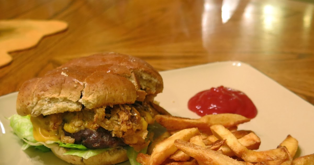 BJ Brinker's Home Cooking: Onion Strings-Chipolte-Cheeseburger