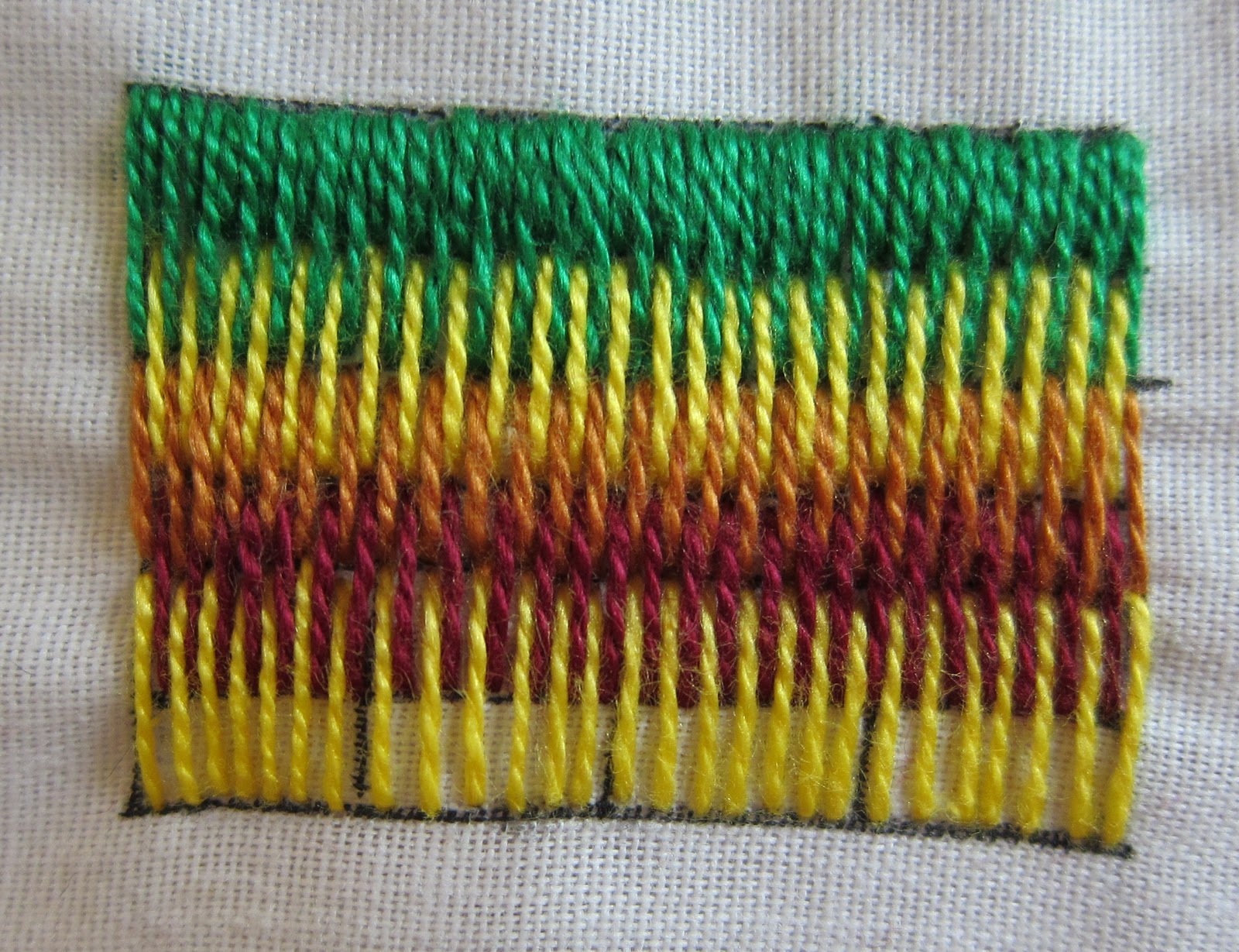 Royce's Hub: Basic Embroidery Stitches : Long and Short Stitch
