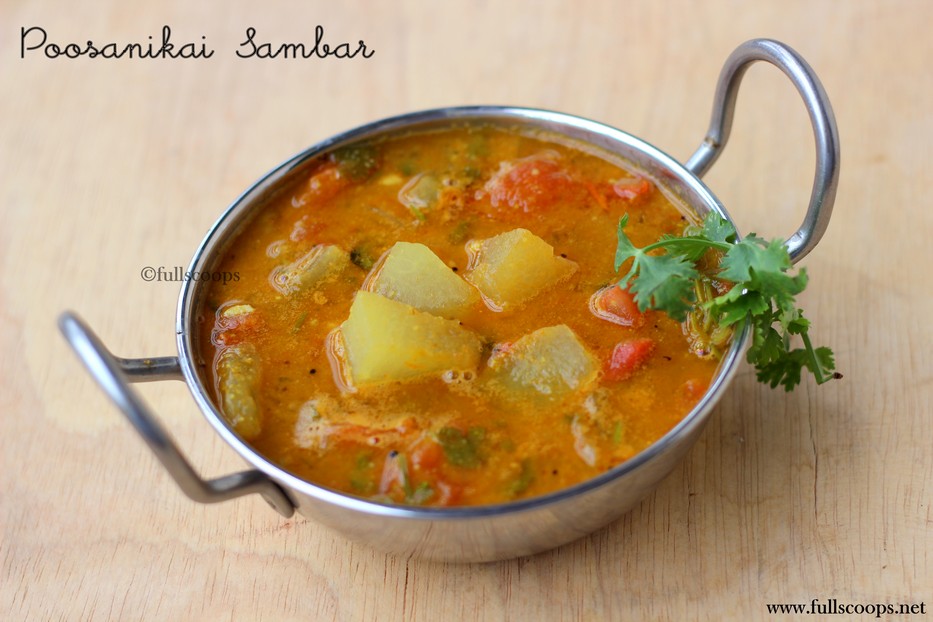 Poosanikai Sambar ~ Full Scoops - A food blog with easy,simple & tasty ...