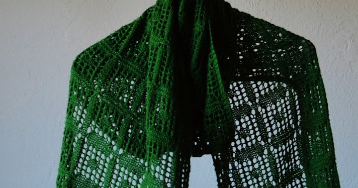 Irish crochet &: KNITTING FILET STOLE