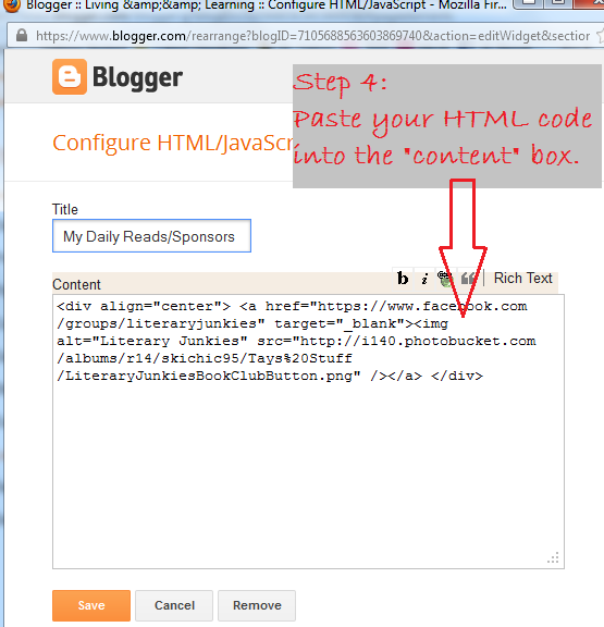 Chronicles from the Peanut Gallery: Adding Buttons