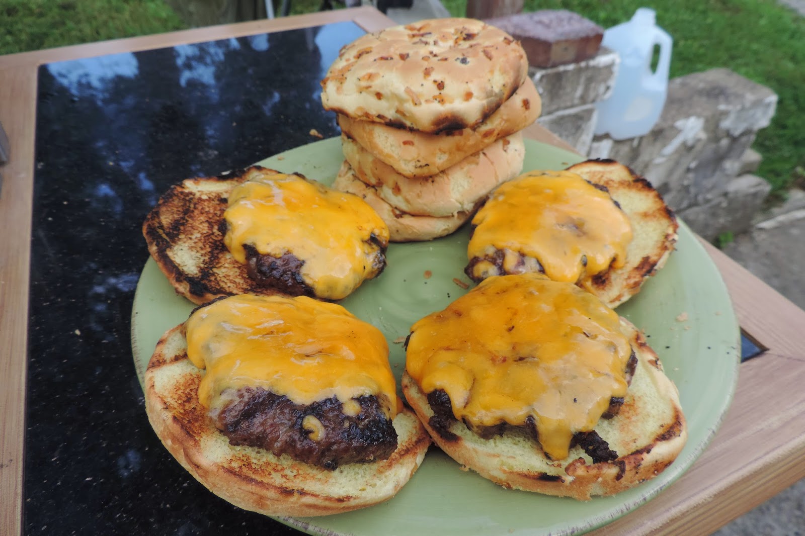 Cheddar Burgers with Bacon Jam - The Kitchen Wife