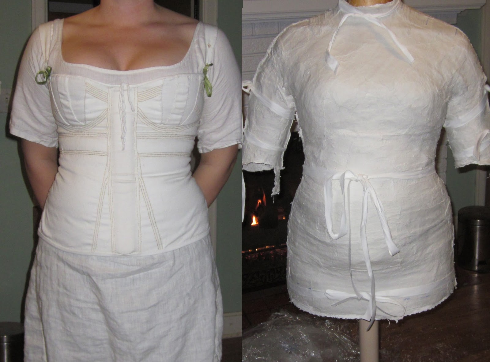 On Living History: The 1812 Plaster Cast Dress Form Take Two...