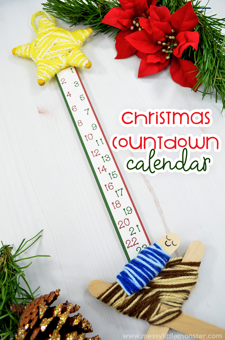 Make Your Own Christmas Countdown Calendar - Messy Little Monster