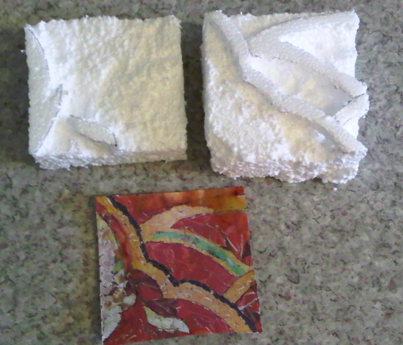 recycle4real: 27th project completed - Polystyrene printing blocks