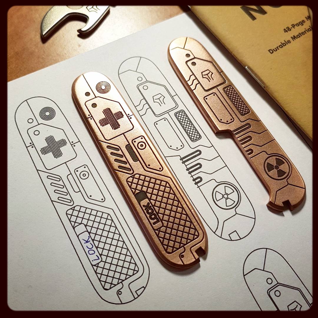 Andrzej Woronowski Custom Knives: Victorinox Swiss Army Knife scales 23