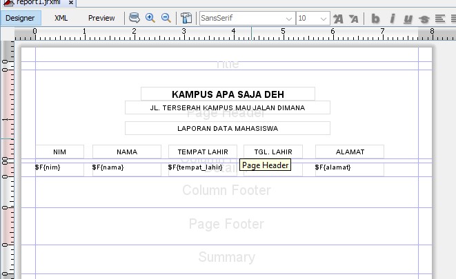 Membuat Cetak Laporan dengan PhpJasperXML, PHP dan MySQL Lanjutan 3 ...
