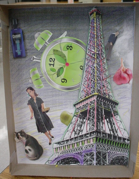 Mrs. Knight's Smartest Artists: Surreal Settings: 4th grade collage