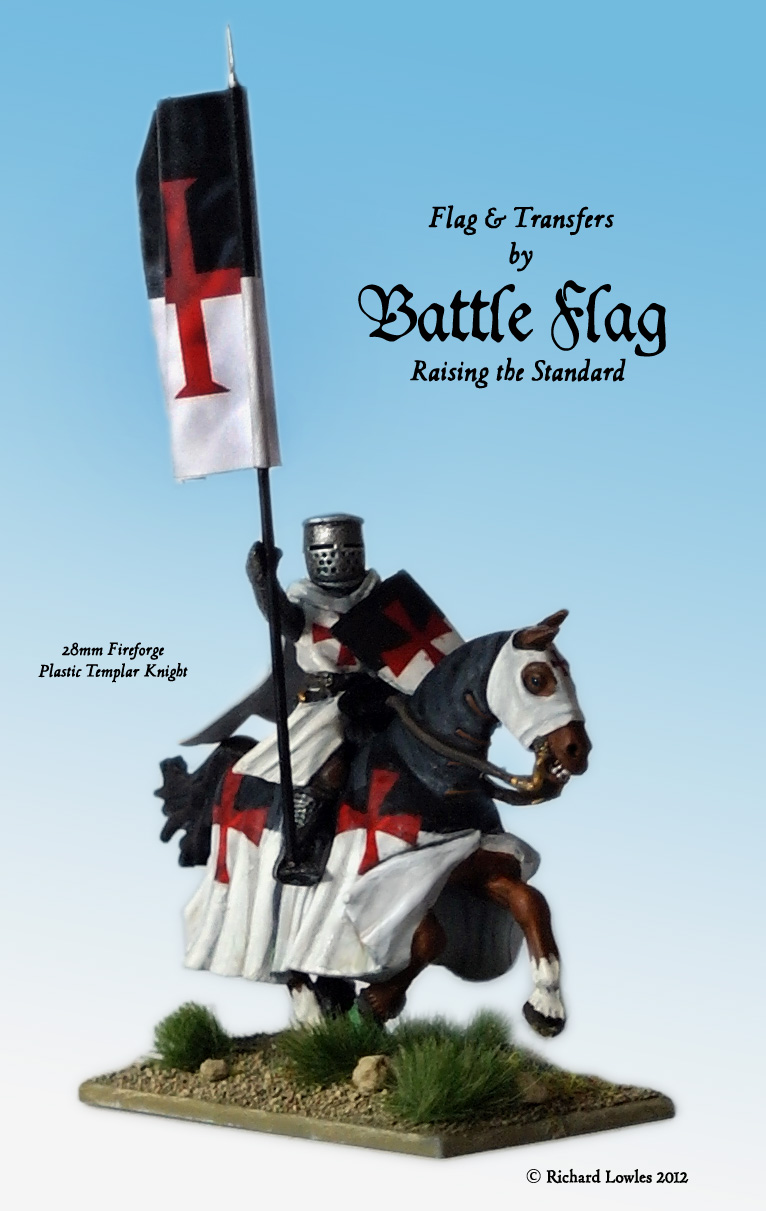Fireforge Templar Knights Waterslide Decals and New Flag Set |Battle Flag