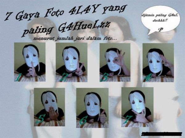 Gaya Foto Alay berdasarkan jumlah JARI ~ FARMASI 2 SEKOLAH TINGGI ...