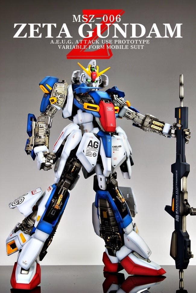 PG 1/60 Zeta Gundam "Pre-shading" Painted Build