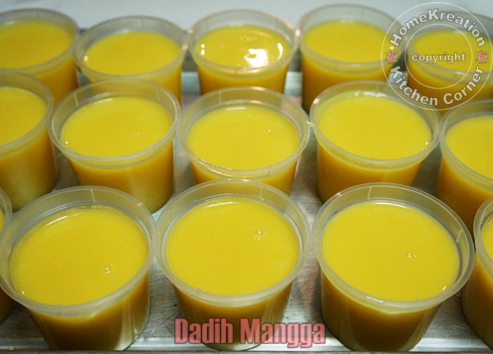 HomeKreation - Kitchen Corner: Soft Mango Jelly (Dadih Mangga)