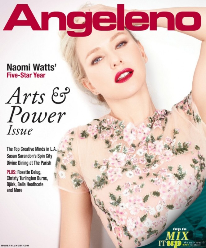 Smartologie: Naomi Watts for Angeleno Magazine December 2012