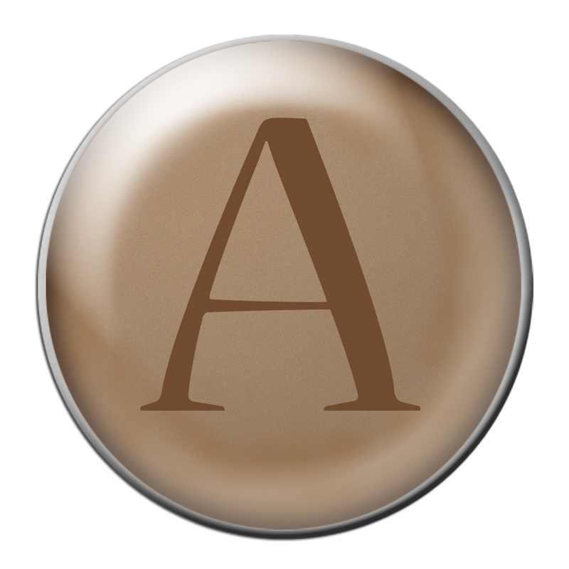 GRANNY ENCHANTED'S BLOG: "Brown Button" PNG Free Scrapbook Alphabet