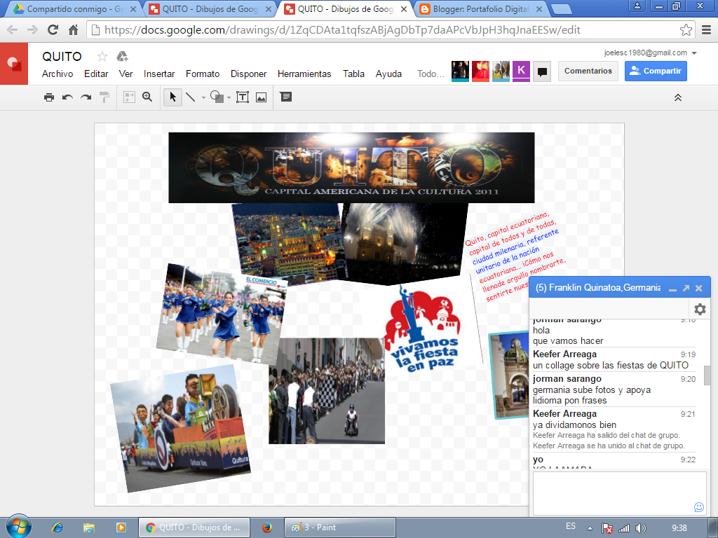 Portafolio Digital: COLLAGE- FIESTAS DE QUITO