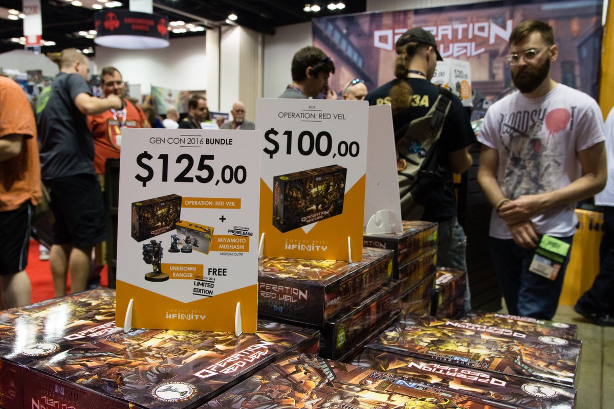 Wargame News and Terrain: Corvus Belli: GenCon 2016 Booth - Awesome ...