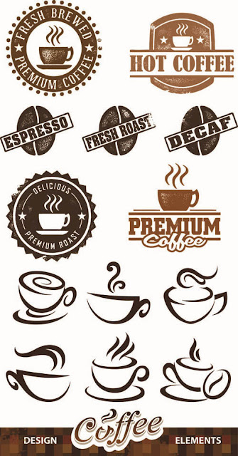 Quality Graphic Resources: Coffee, Cafe Labels and Icons