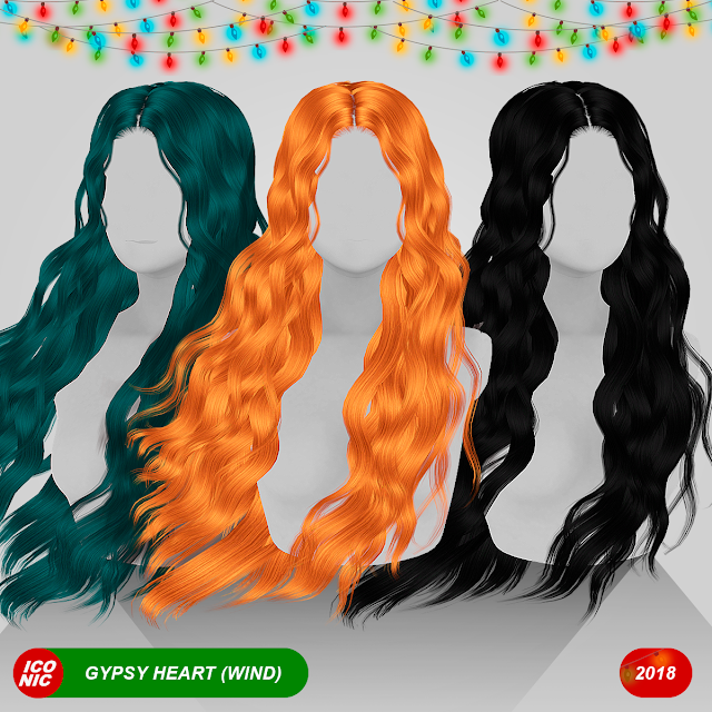 Gypsy Heart - Wind (Hair) | TS4 - Gift 2018 | ICONIC | The Sims 4 CC ...