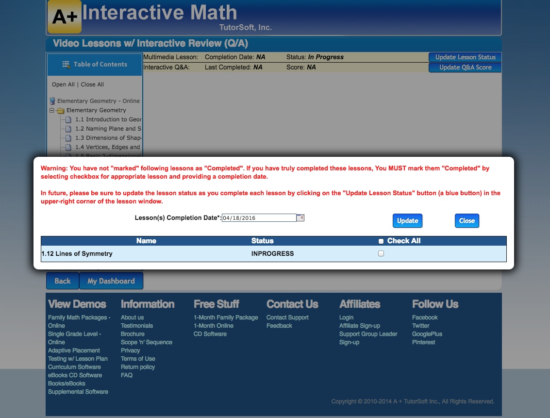 A Learning Journey: TOS Review: Math Mini-Courses from A+ Interactive Math