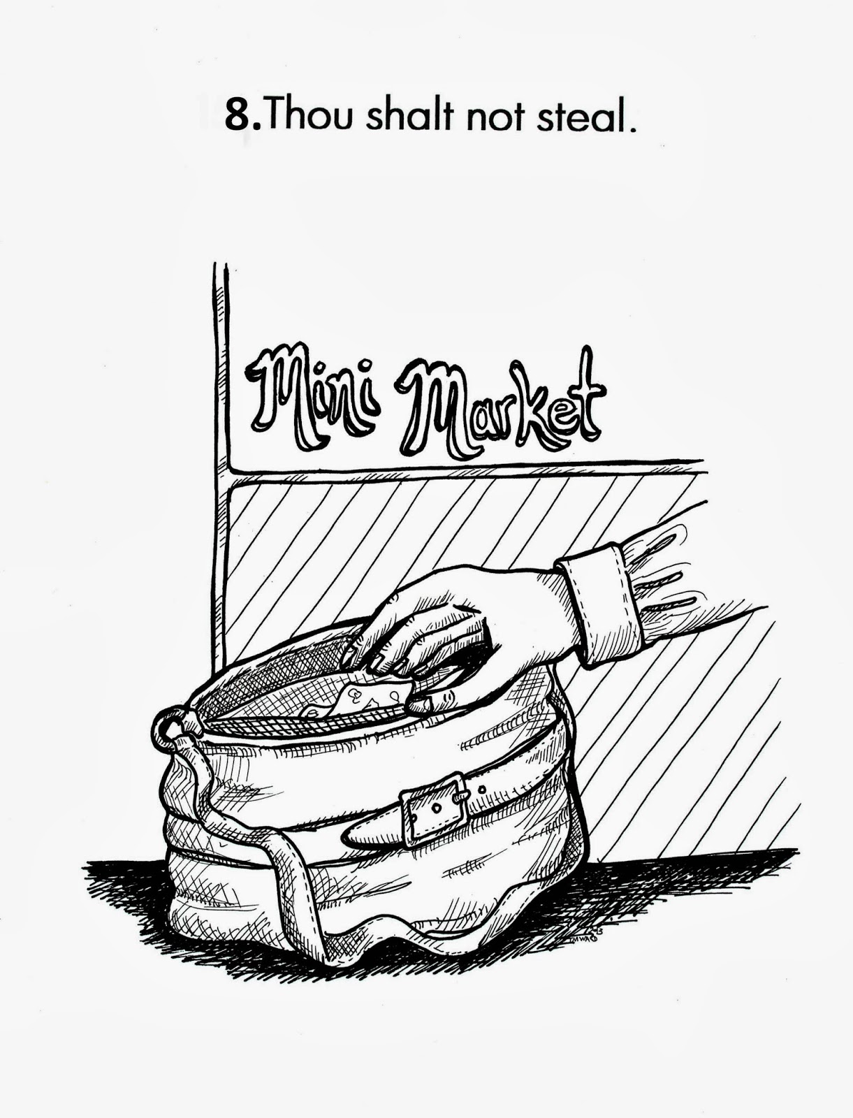 8th Commandment Coloring Page Coloring Pages