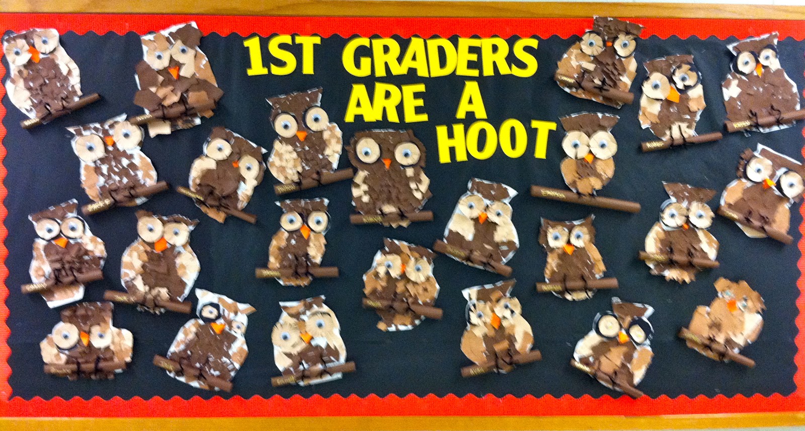 Getting My Art Wings Back: Grade 1 Torn Paper Owls