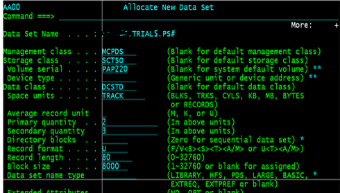 MAINFRAMES....: Creation of Physically sequential file using ISPF.