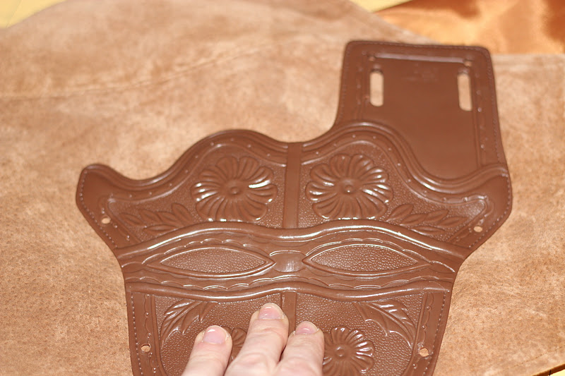 Glimmer And Grit: Thrift Store Suede Vest = Toy Gun Holster